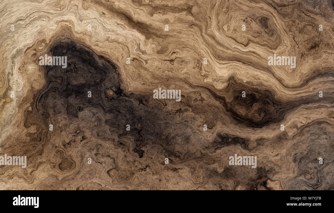 Texture of roots of tree with wavy lines and age rings. Colored ...