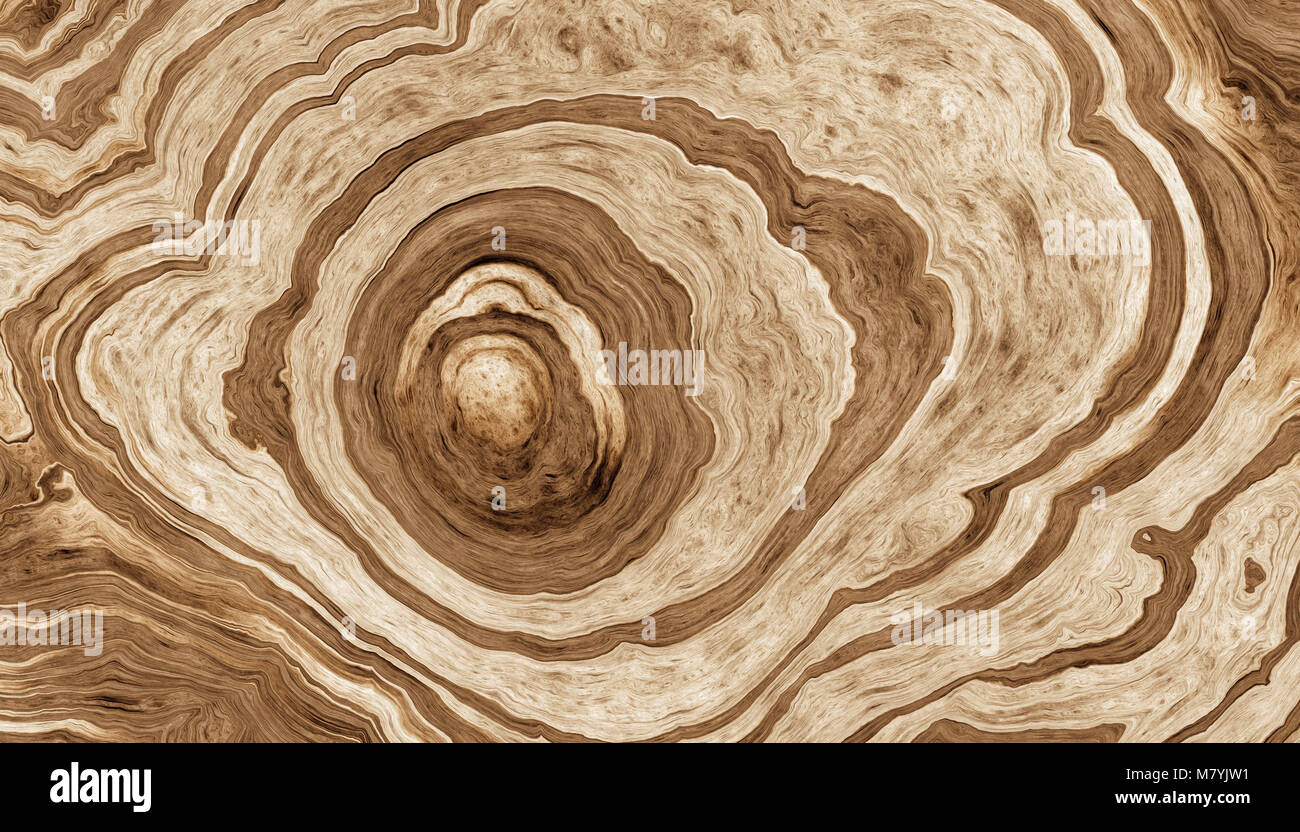 Curly wood rings texture. Abstract background. 2d illustration Stock ...