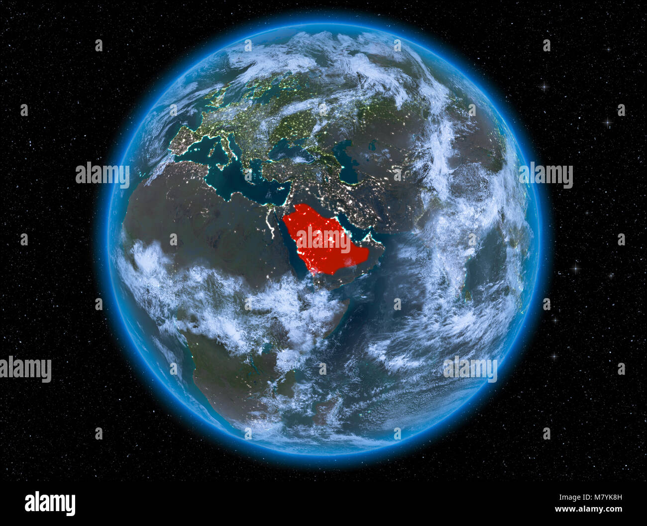 Orbit view saudi arabia hi-res stock photography and images - Alamy