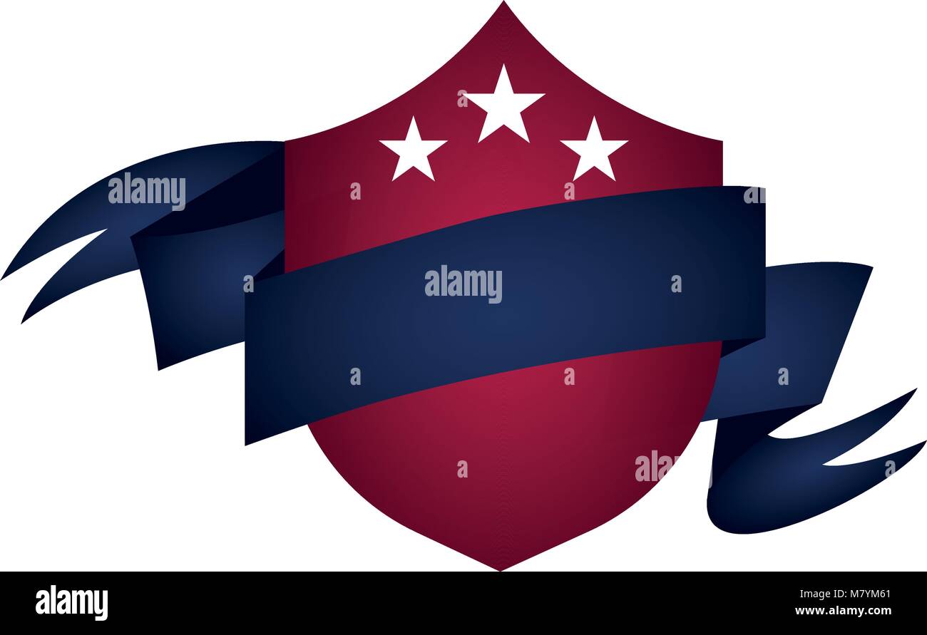 Empty emblem with a ribbon Stock Vector Image & Art - Alamy