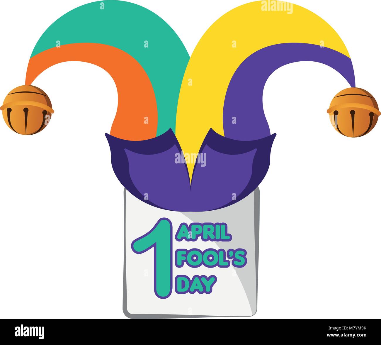 Harlequin hat, April fool day Stock Vector Image & Art - Alamy