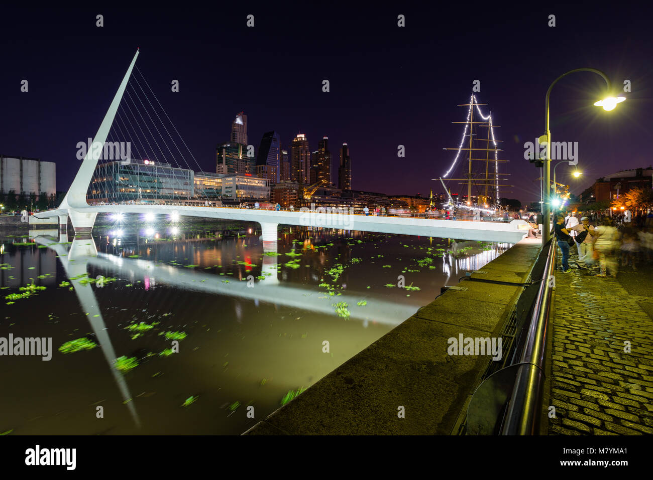 Puente de la Mujer (Spanish for "Woman's Bridge"), is a rotating ...