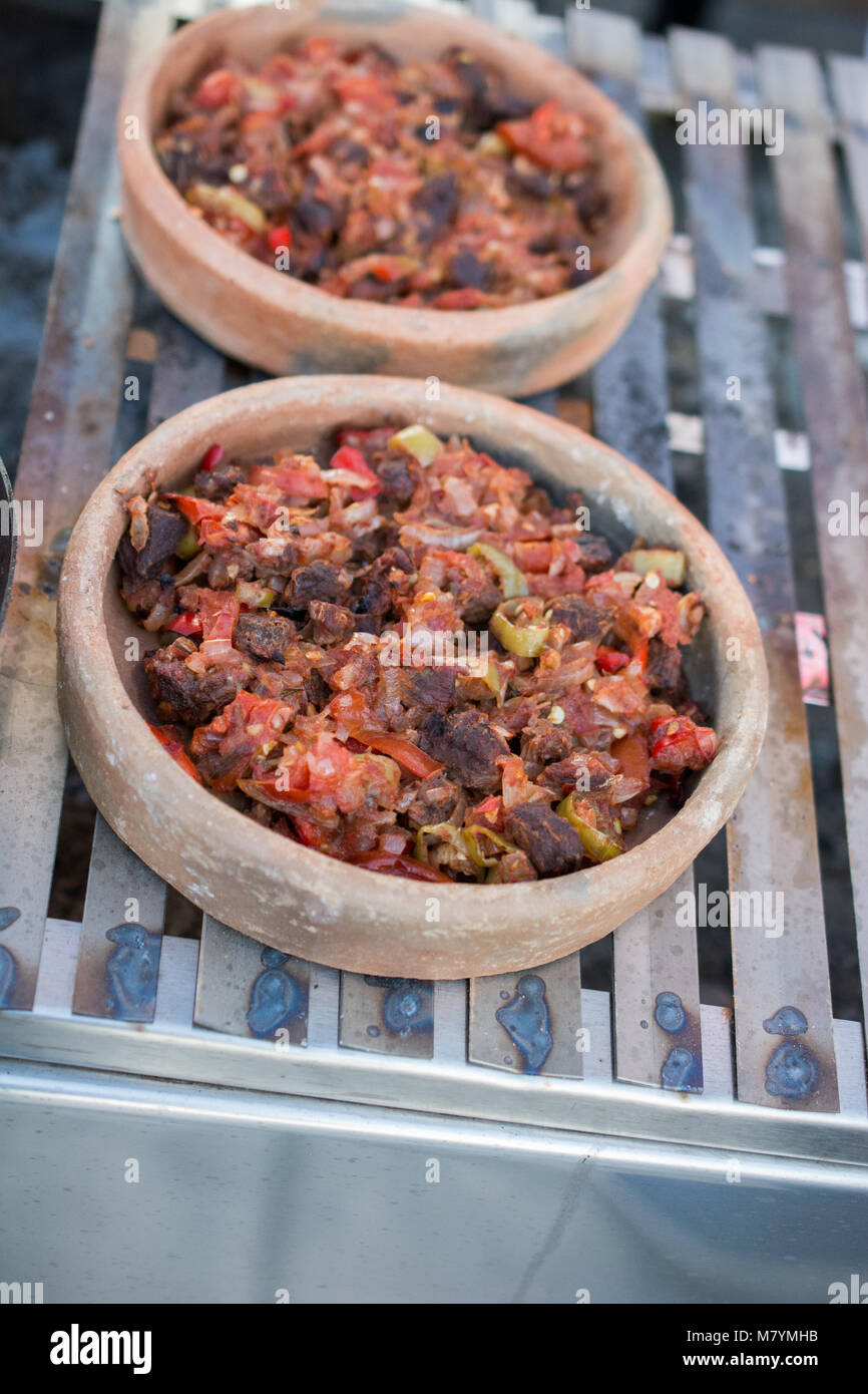 Turkish cuisine with Traditional dishes in view Stock Photo - Alamy