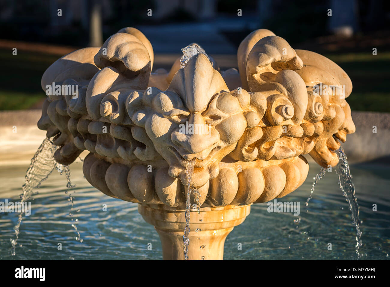 Water fountain statue at Balboa Park. San Diego, California, USA Stock ...