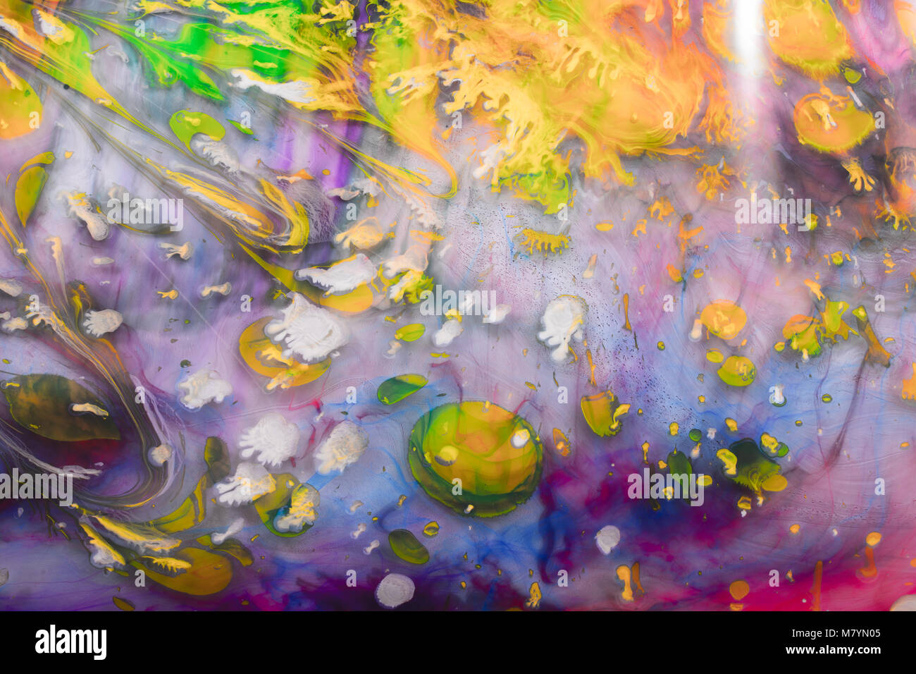 Grunge abstract paint patterns on colorful background Stock Photo - Alamy