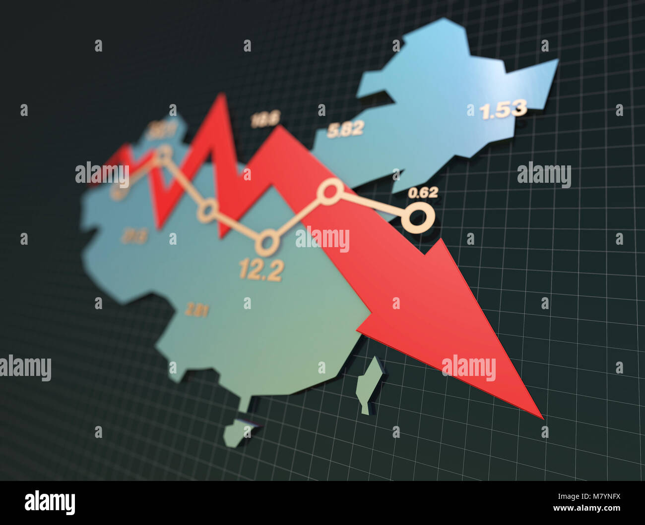 Decline chinas financial economy hi-res stock photography and images ...