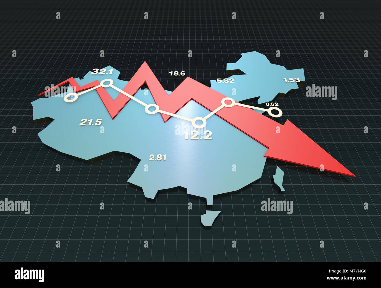 Decline chinas financial economy hi-res stock photography and images ...