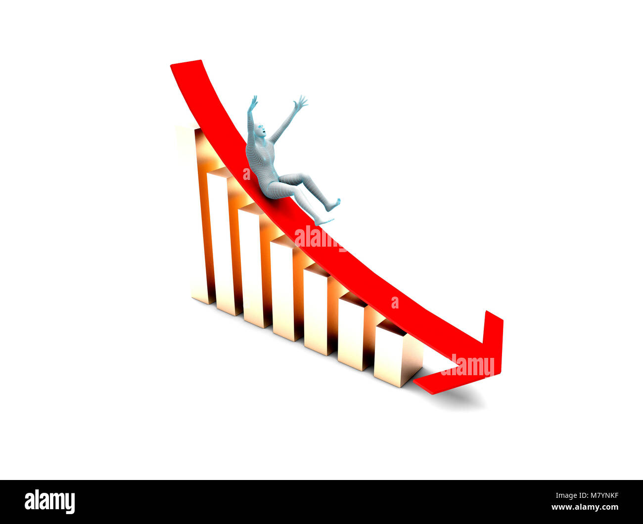 The decline of the financial economy, the devaluation of the stock ...