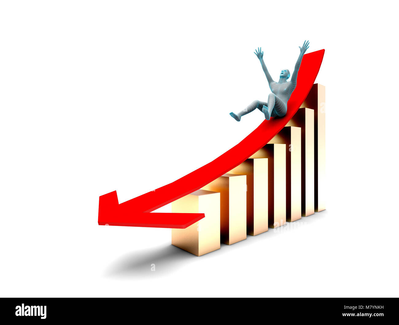 The decline of the financial economy, the devaluation of the stock ...