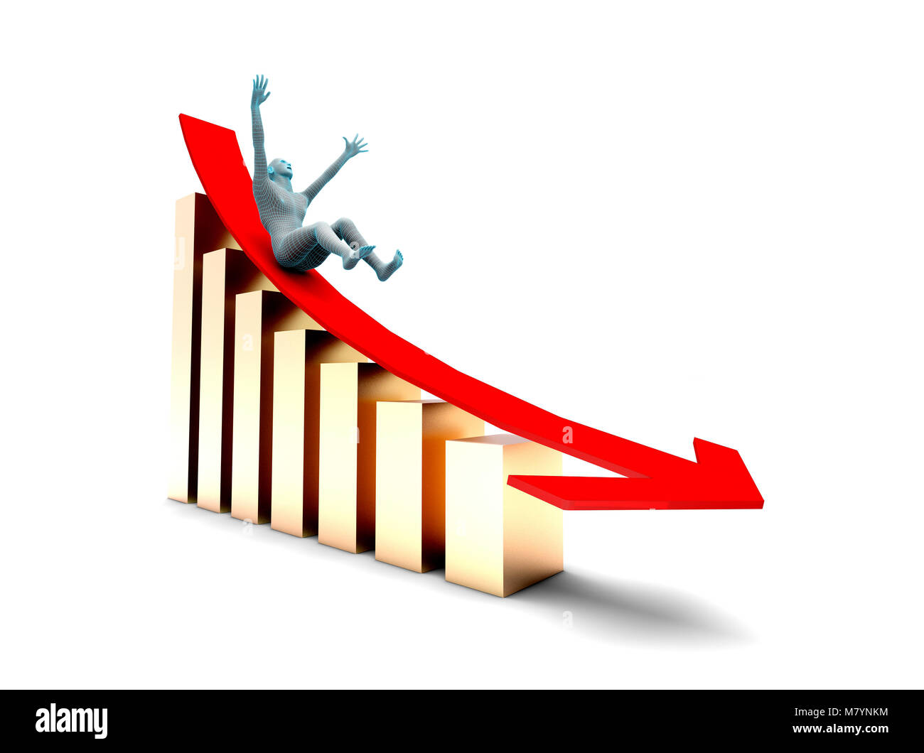 The decline of the financial economy, the devaluation of the stock ...