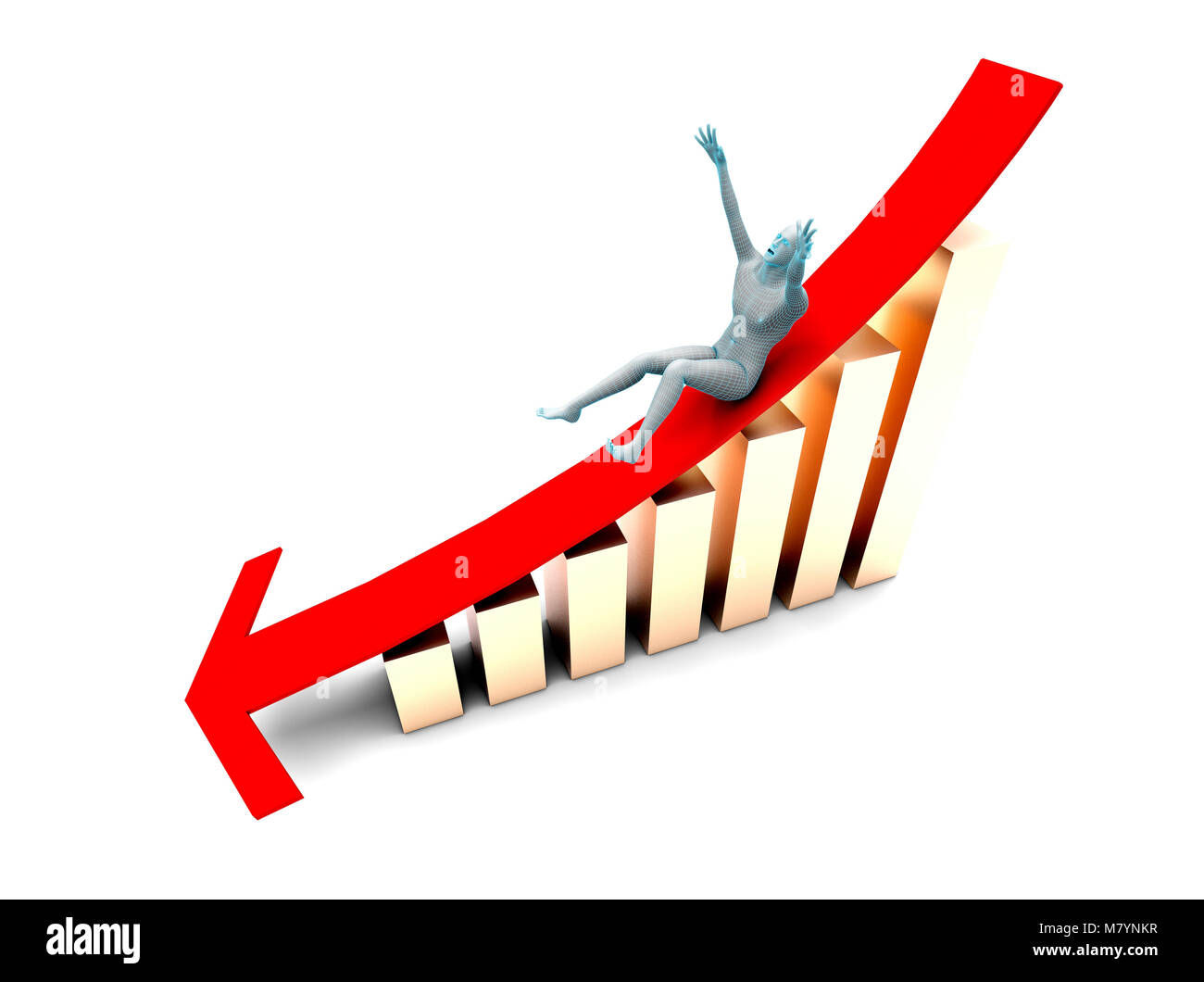 The decline of the financial economy, the devaluation of the stock ...