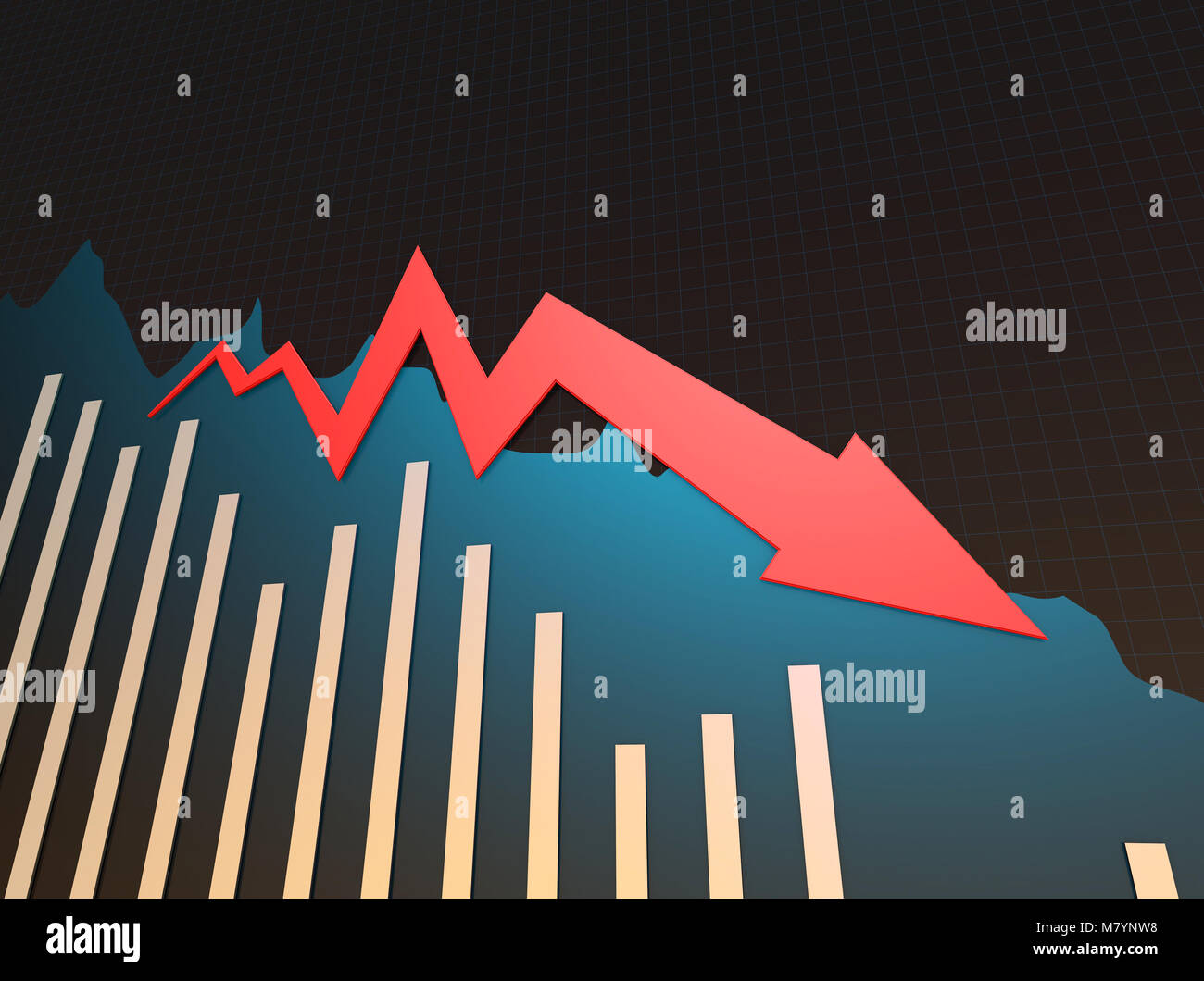 The decline of the financial economy, the devaluation of the stock ...
