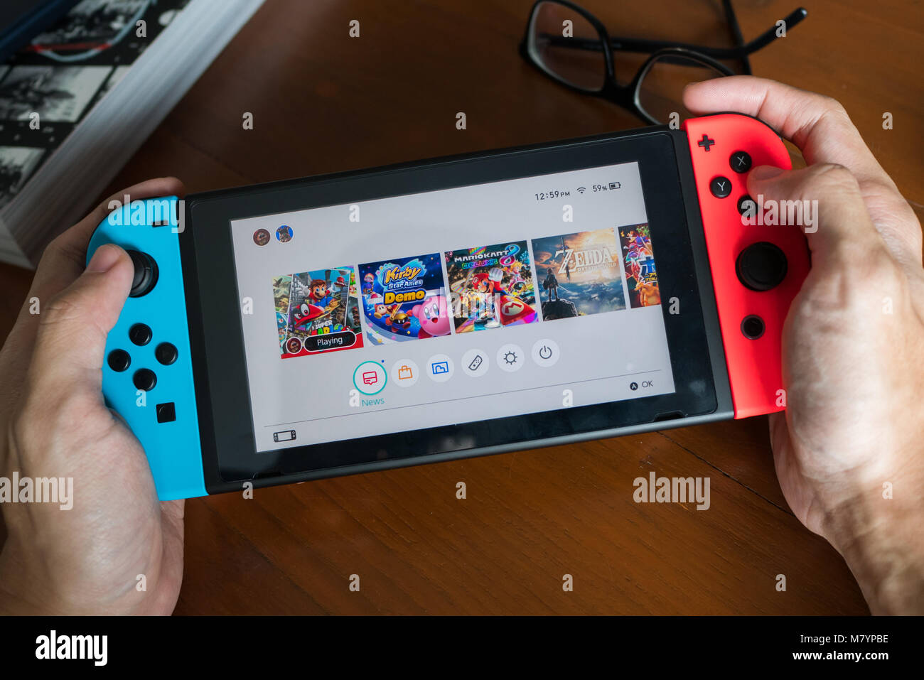 Nintendo Switch Mario High Resolution Stock Photography and Images - Alamy