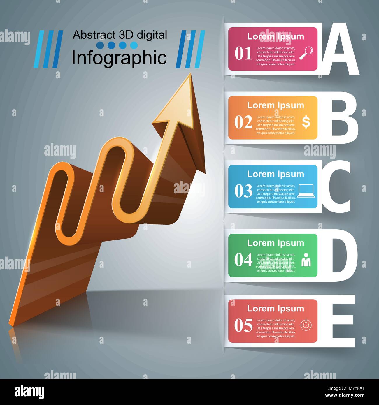 Infographic icons. Arrows icon Stock Vector Image & Art - Alamy