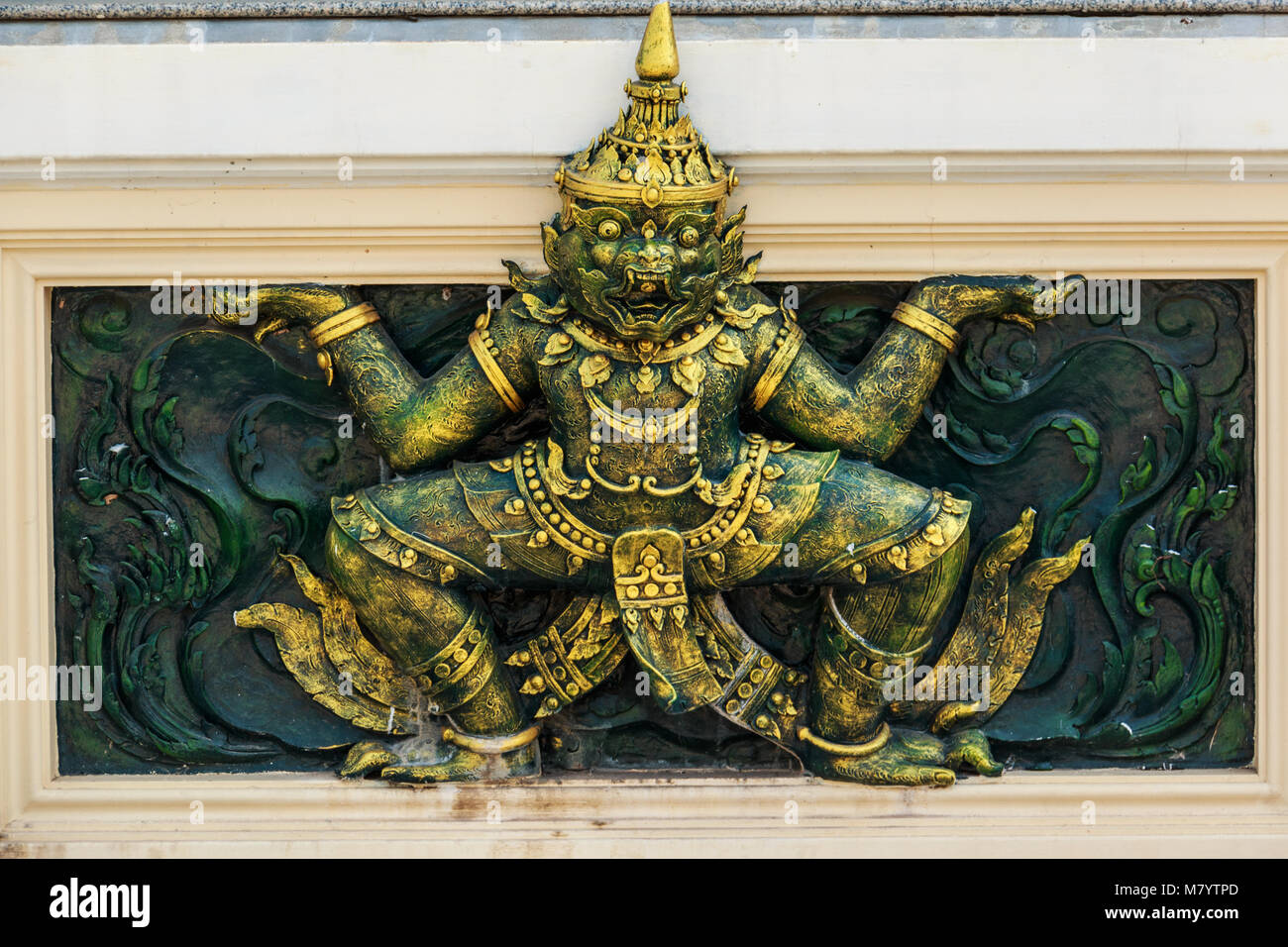 Monkey giant statue beside the Buddhism church Stock Photo - Alamy