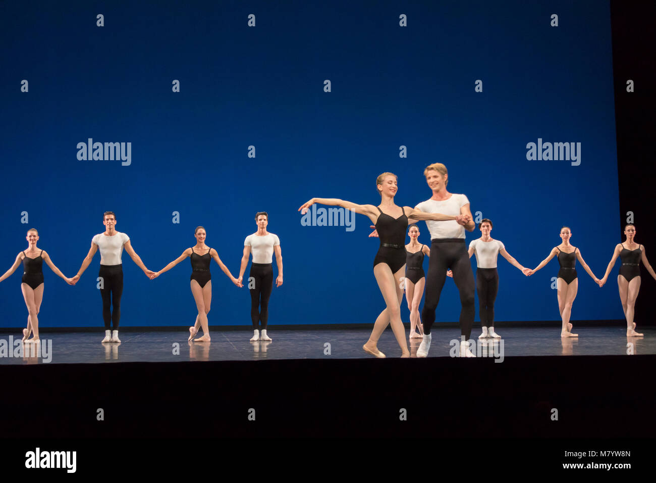 curtain call for ballet of Stravinsky's Agon. choreography by George ...