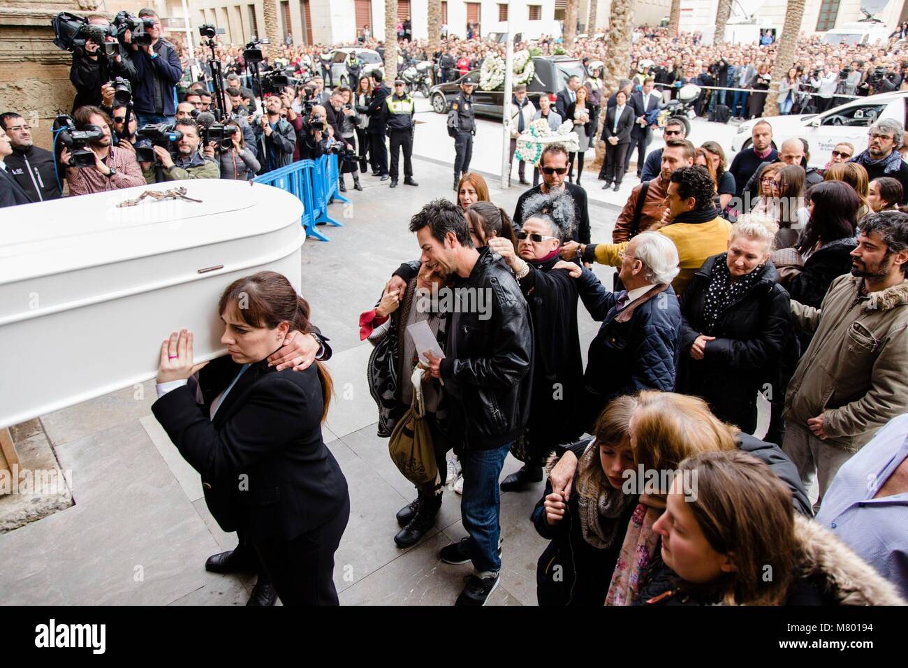 Misa Funeral de Gabriel Cruz en Almeria Cordon Press Stock Photo - Alamy