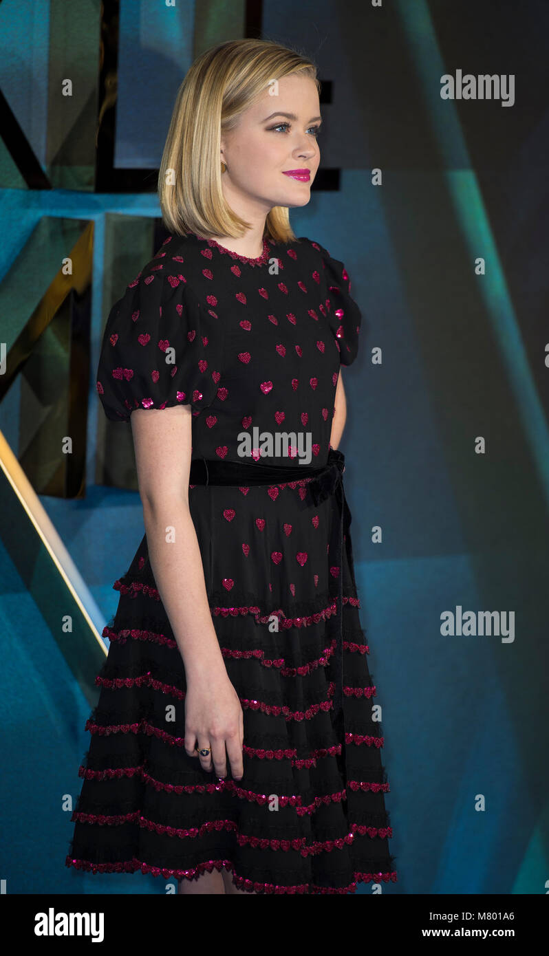 London, UK. 13th March, 2018. Ava Elizabeth Phillippe attends the ...