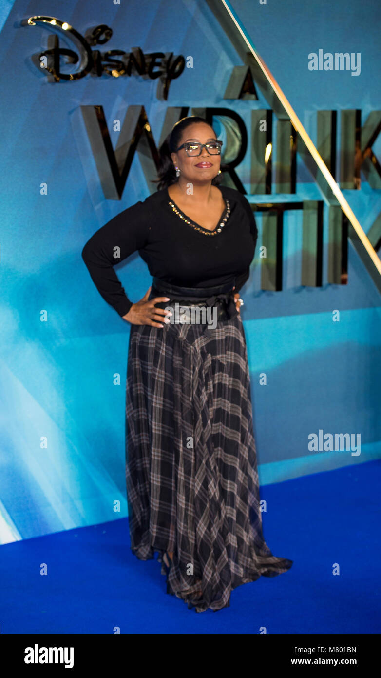 London, UK. 13th March, 2018. Oprah Winfrey attends the European ...