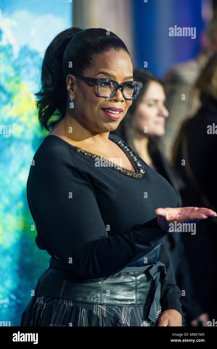 London, UK. 13th March, 2018. Oprah Winfrey attends the European ...