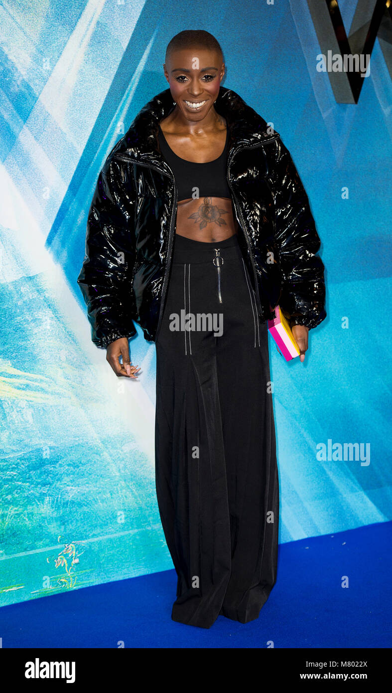 London, UK. 13th March, 2018. Laura Mvula attends the European premiere ...
