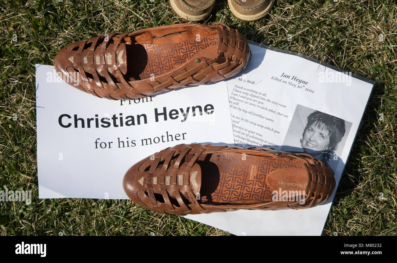 "From Christian Heyne for his mother (Jan killed on May 30 2005 ...