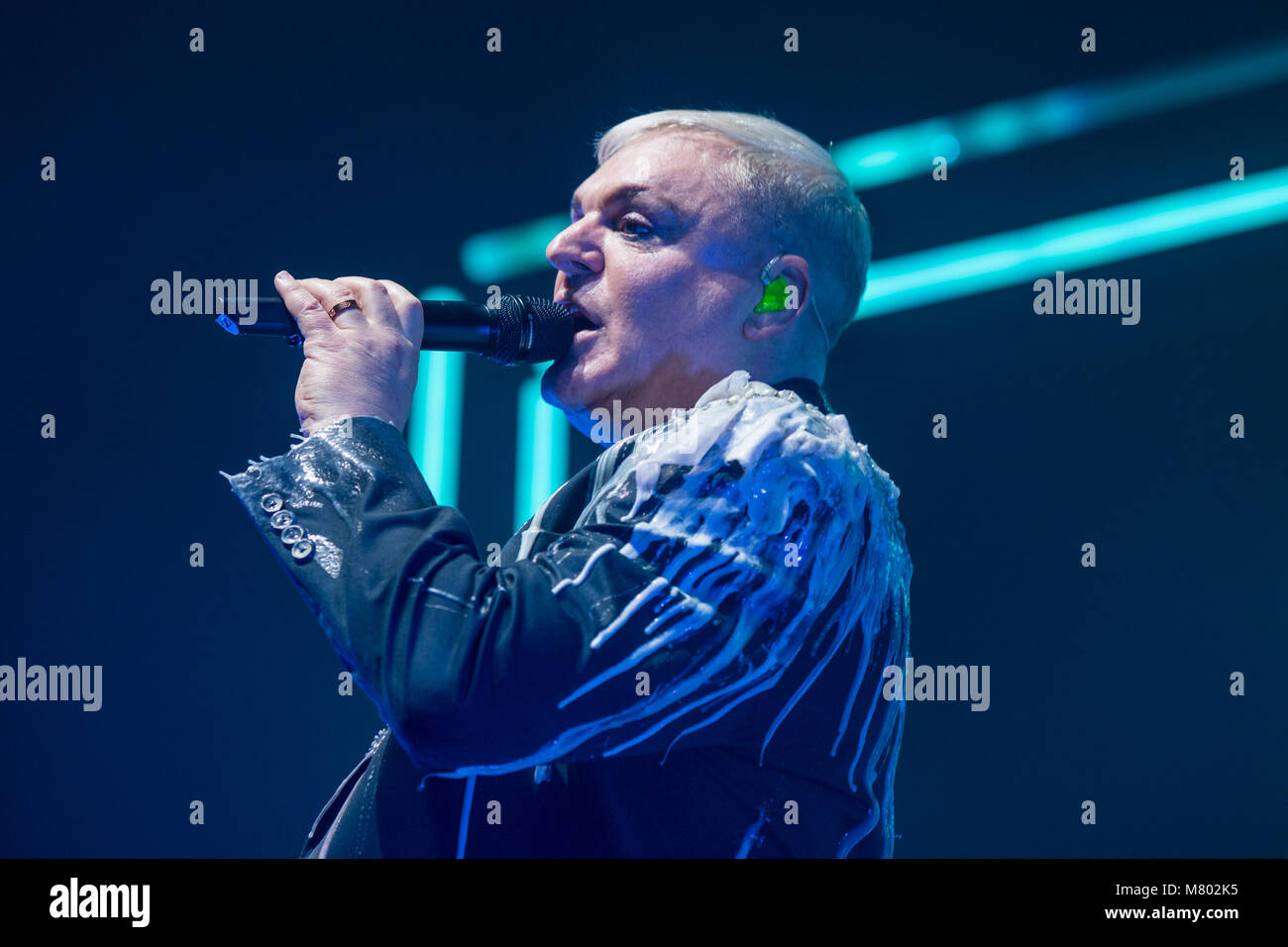 Dublin, Ireland. 13th Mar, 2018. Andy Bell from Erasure seen performing ...