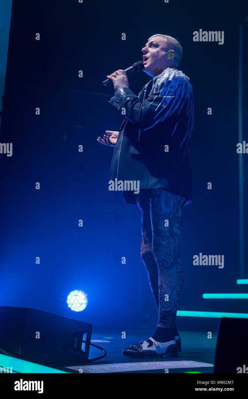 Dublin, Ireland. 13th Mar, 2018. Andy Bell from Erasure seen performing ...