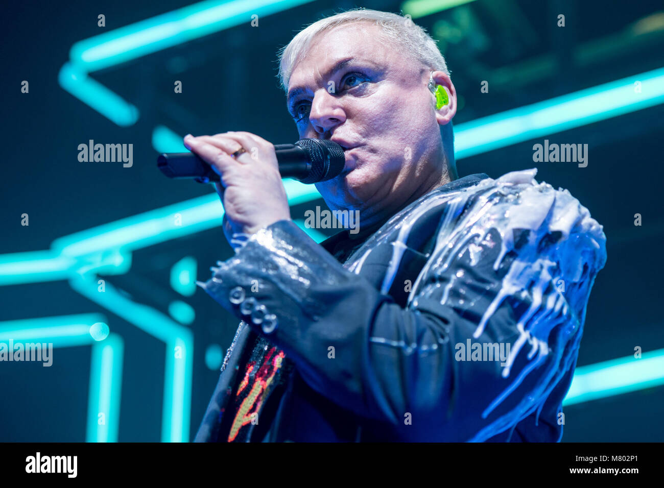 Dublin, Ireland. 13th Mar, 2018. Andy Bell from Erasure seen performing ...