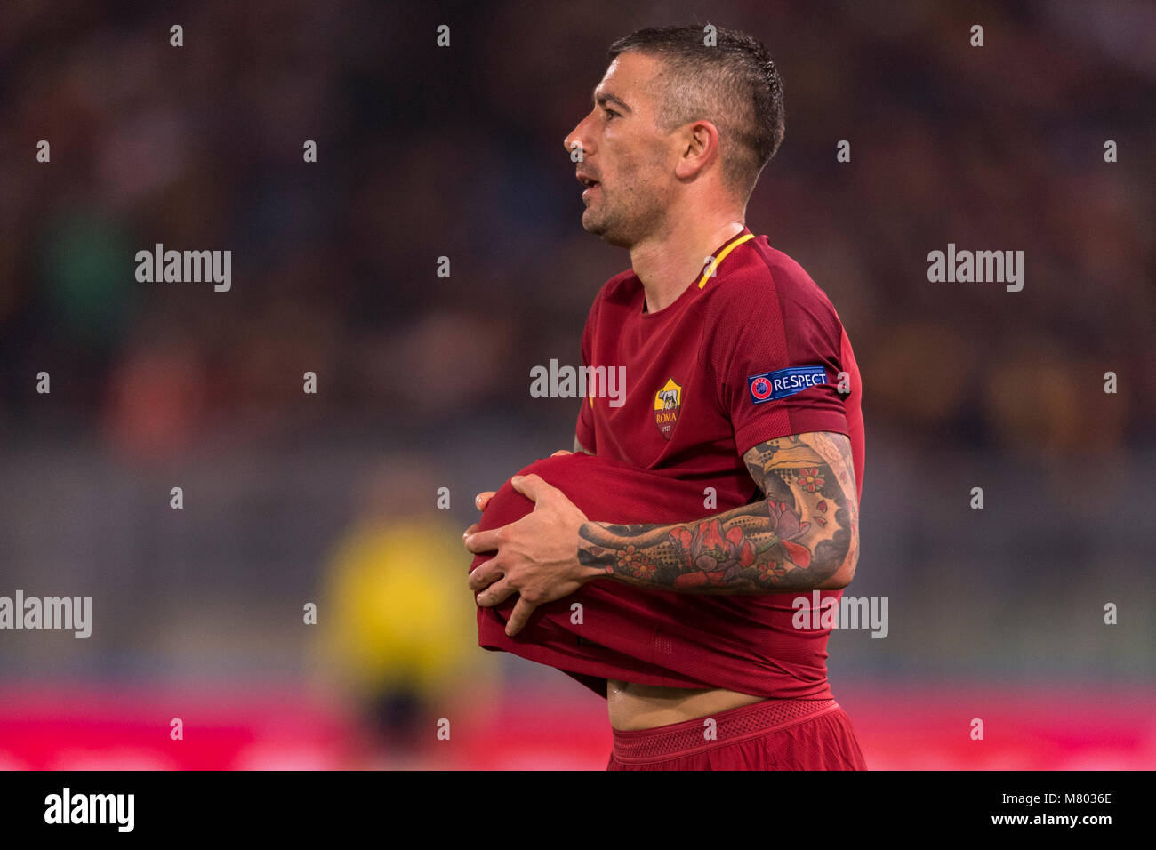 Aleksandar Kolarov of Roma during the Uefa "Champions League " Round of ...