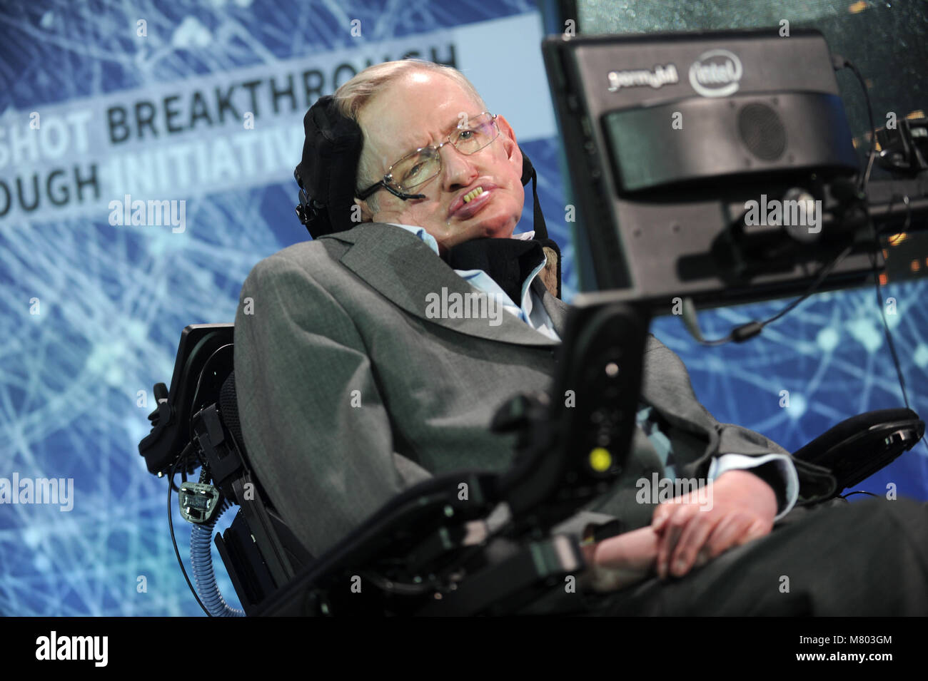 FILE: 14th Mar, 2018. Stephen Hawking 1942-2018. Photo taken: New York ...