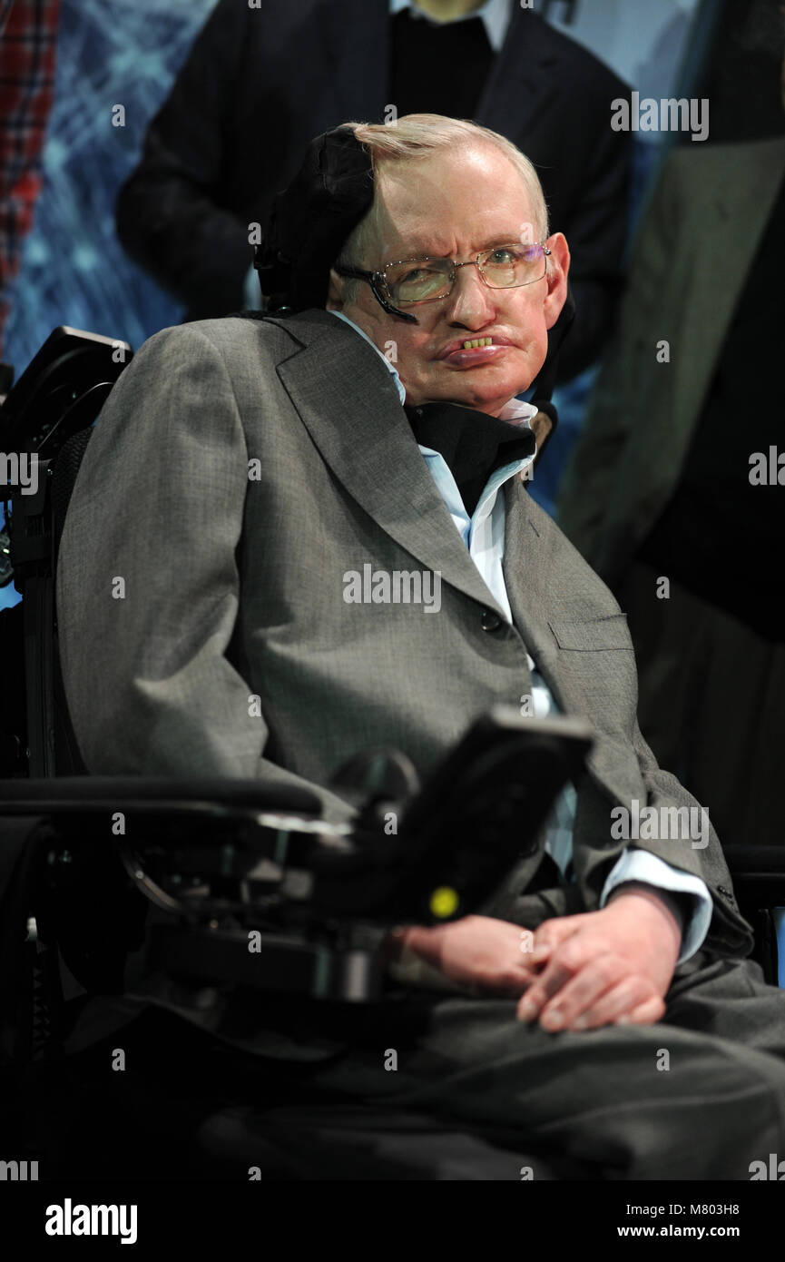 FILE: 14th Mar, 2018. Stephen Hawking 1942-2018. Photo taken: New York ...