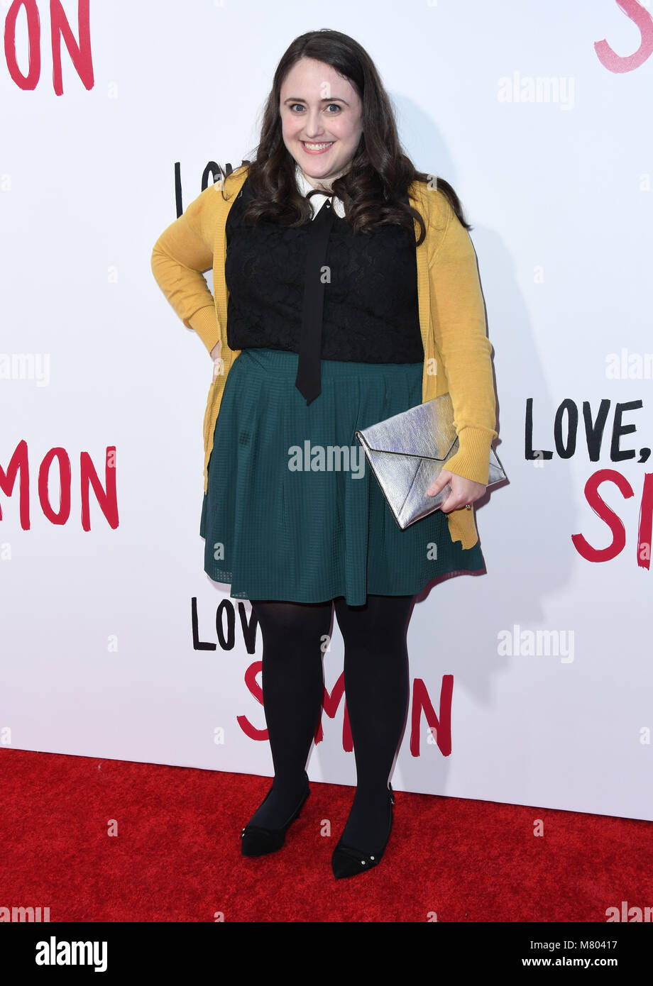 13 March 2018 - Culver City, California - Becky Albertalli. "Love ...