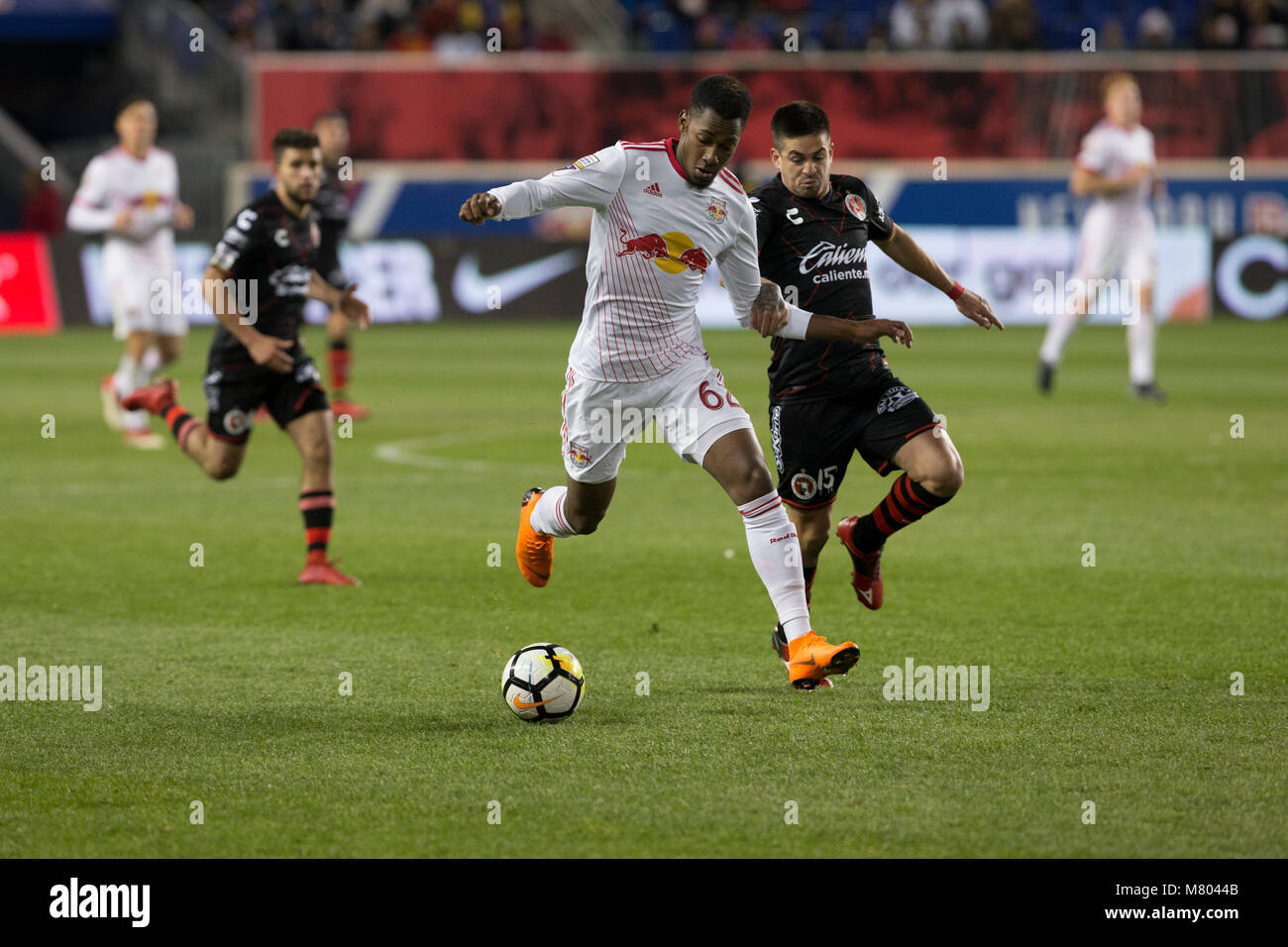 Harrison, NJ - March 13, 2018: Michael Murillo (62) of Red Bulls ...