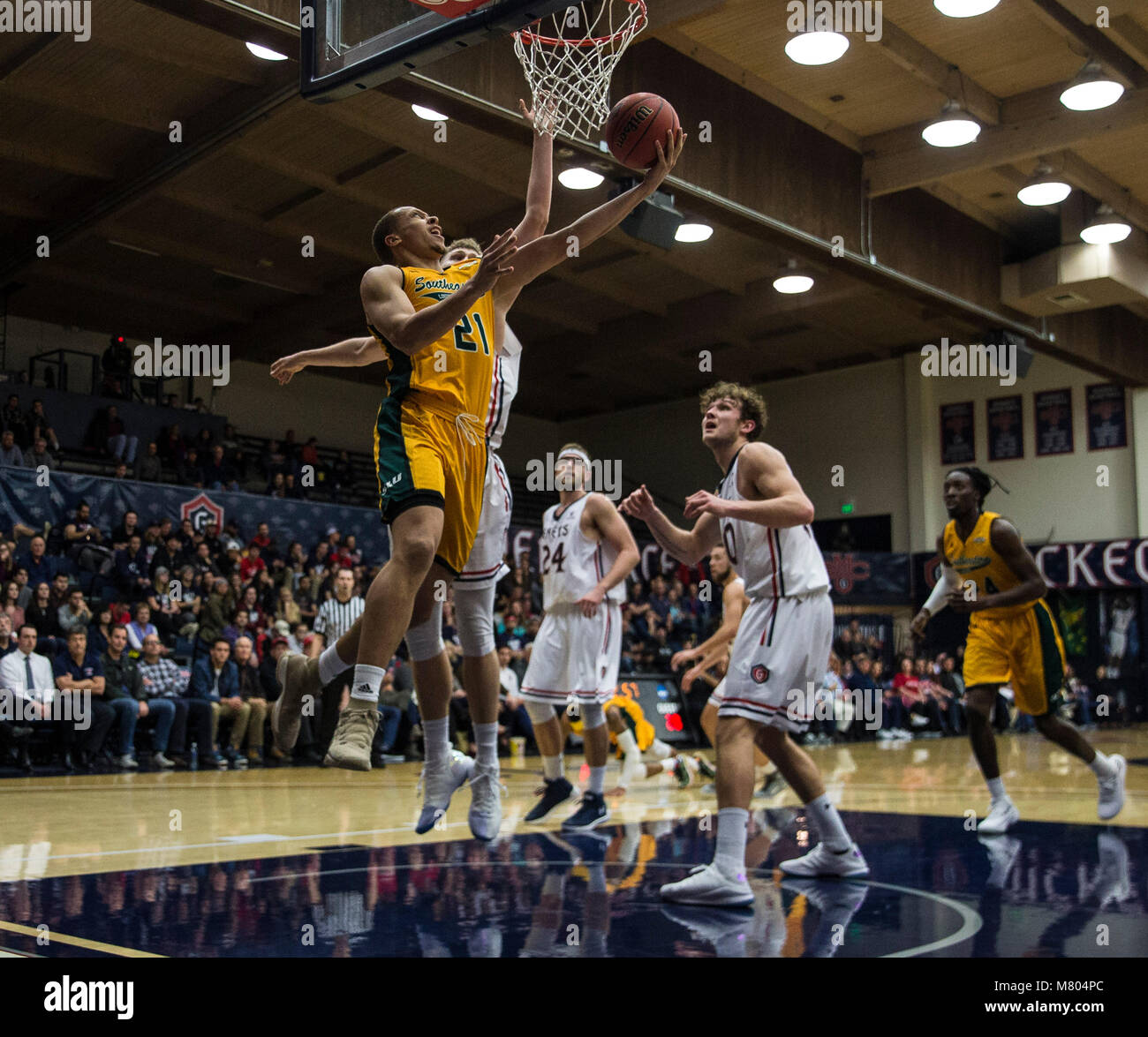 Mar 13 2018 Moraga CA, U.S.A. Southeastern Louisiana forward Jordan ...