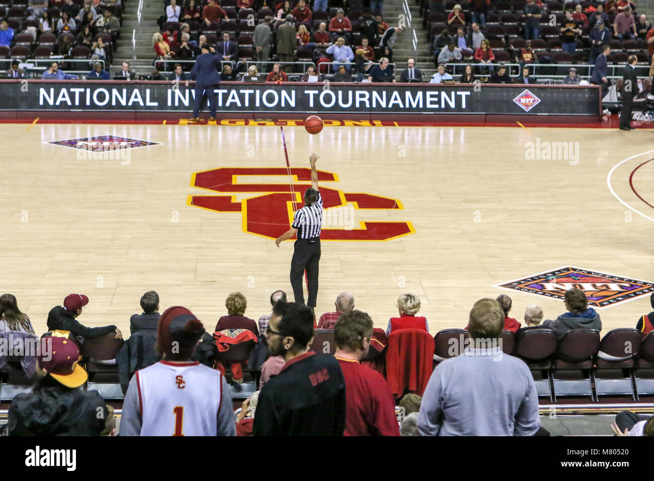 March 13, 2018 Los Angeles, CA..USC Trojans host the NIT for the UNC ...