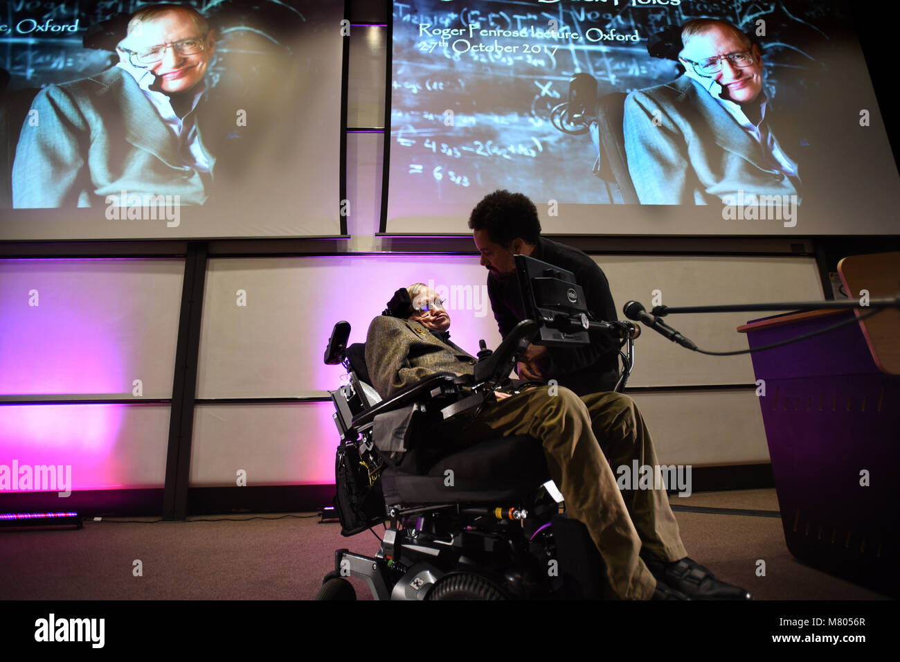 FILE PICS: Stephen Hawking 1942-2018. Photo taken: Oxford, UK. 27th Aug ...