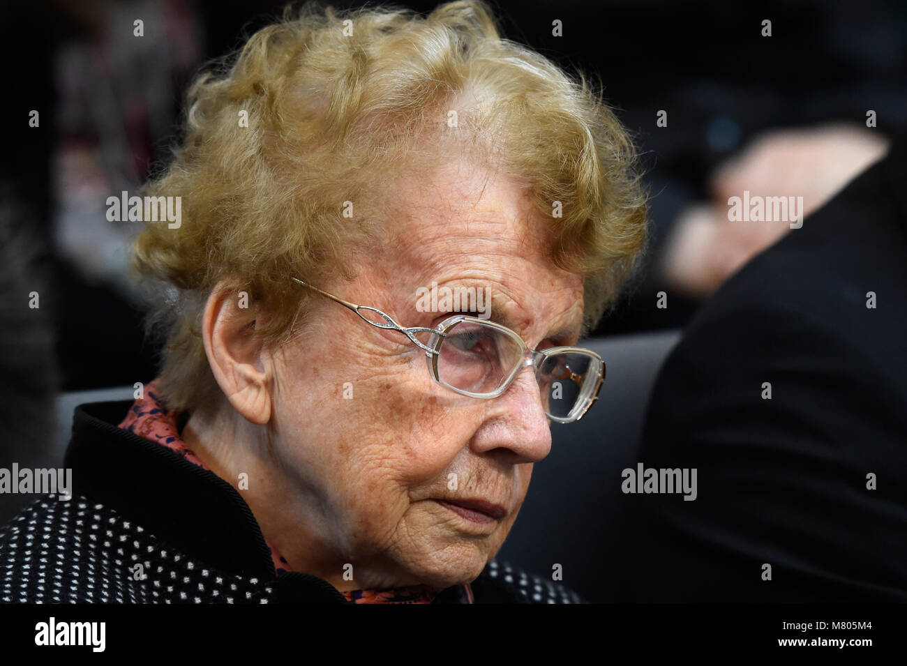 Berlin, Germany. 14th Mar, 2018. Herlind Kasner, mother of German ...