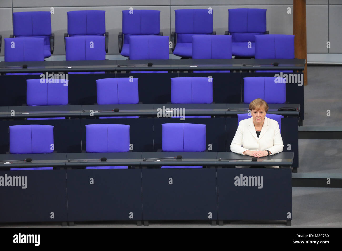 Berlin, Germany. 14th Mar, 2018. German Chancellor Angela Merkel (CDU ...