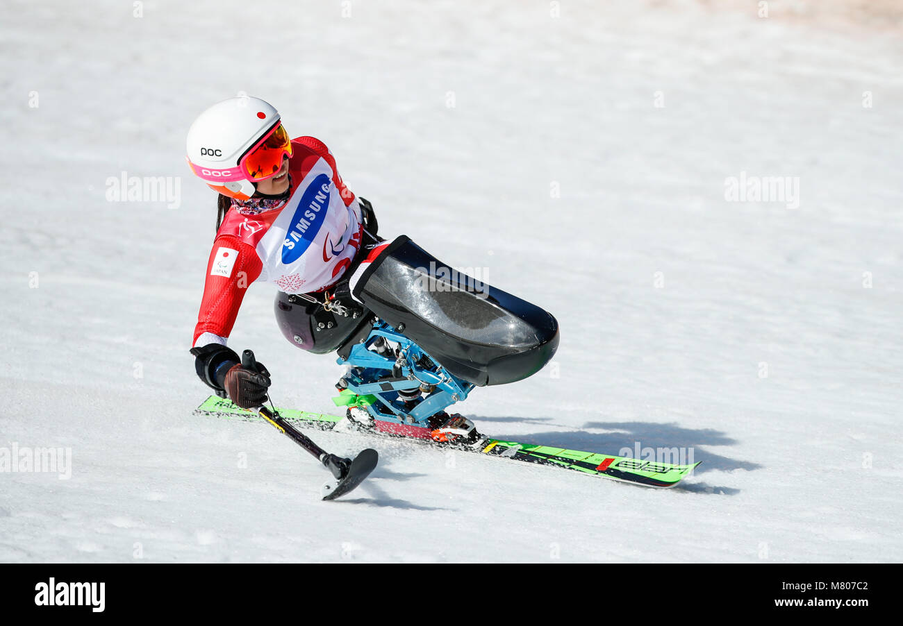 Pyeongchang, South Korea. 14th Mar, 2018. Momoka Muraoka of Japan ...