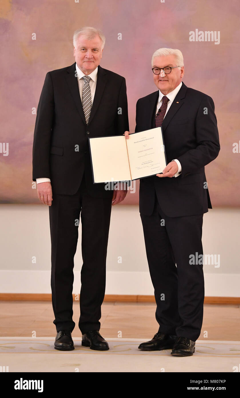 Berlin, Germany. 14th Mar, 2018. German President Frank-Walter ...