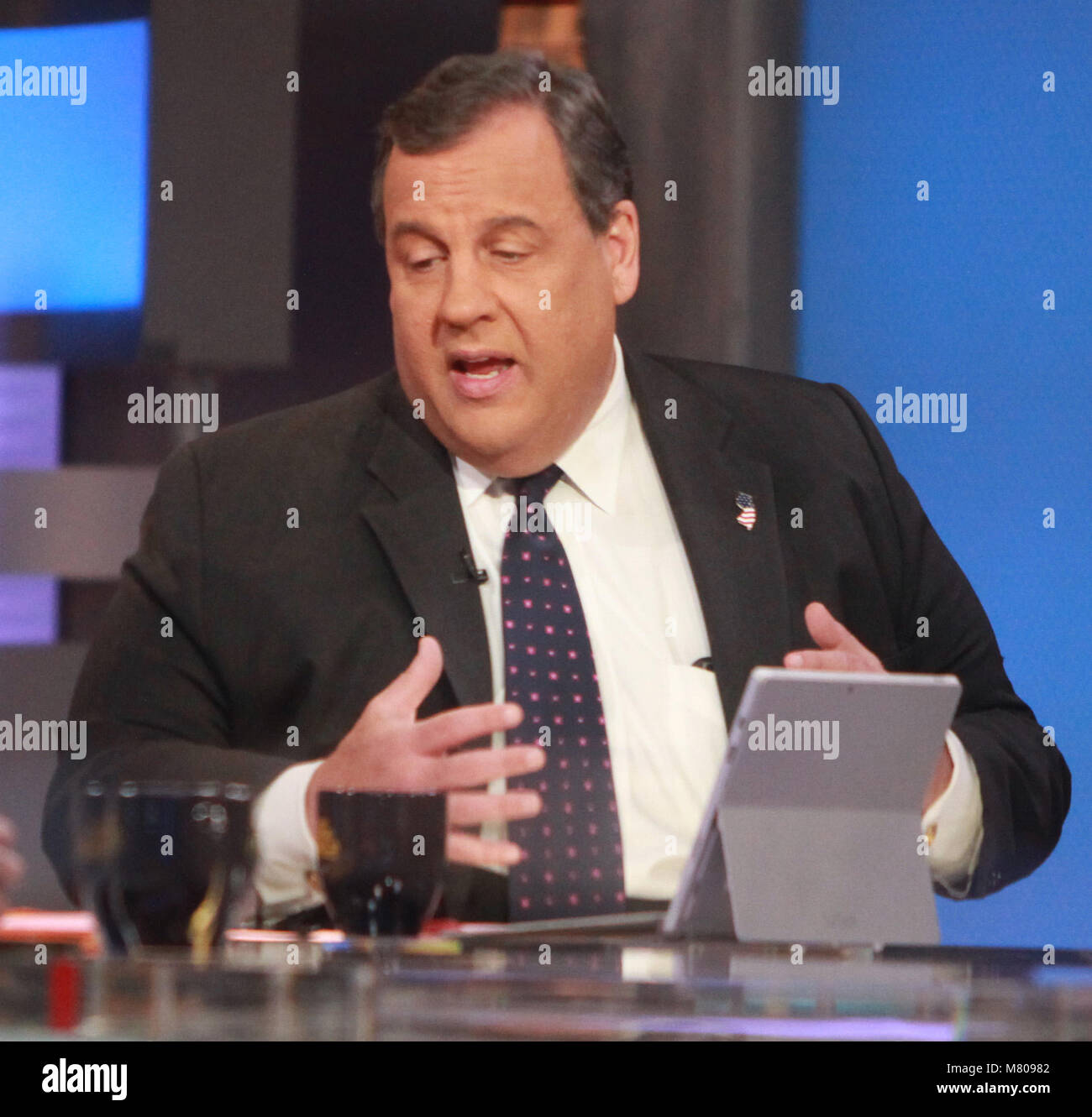 New York, NY, USA. 14th Mar, 2018. Chris Christie at Good Morning ...