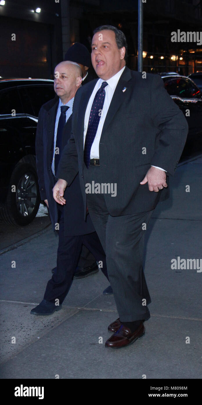 New York, NY, USA. 14th Mar, 2018. Chris Christie at Good Morning ...