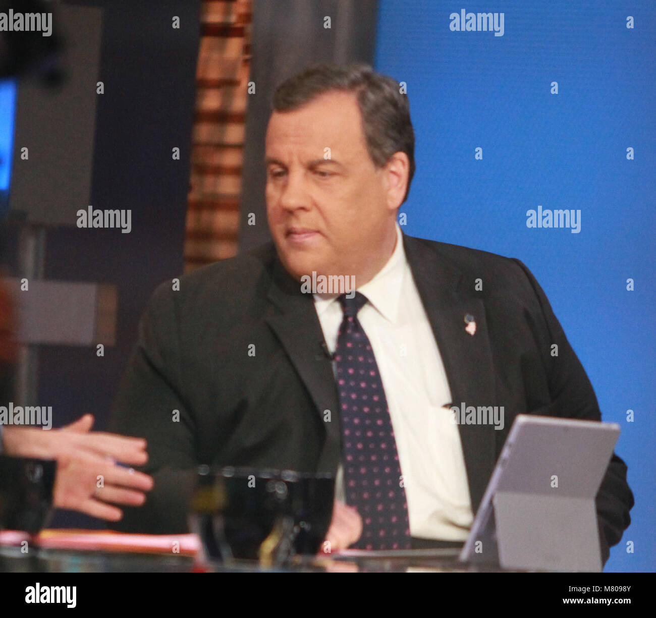 New York, NY, USA. 14th Mar, 2018. Chris Christie at Good Morning ...