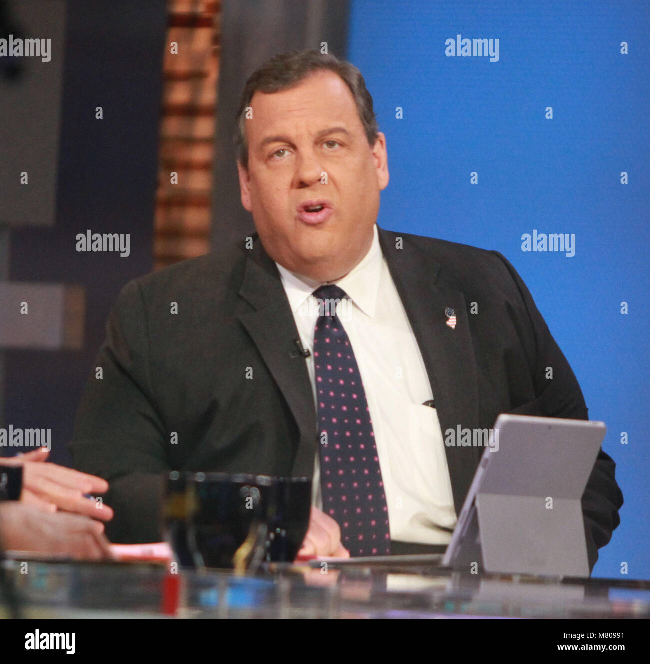 New York, NY, USA. 14th Mar, 2018. Chris Christie at Good Morning ...
