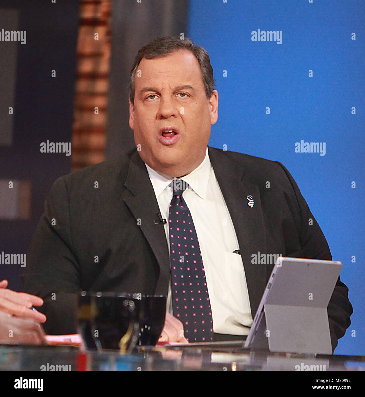 New York, NY, USA. 14th Mar, 2018. Chris Christie at Good Morning ...