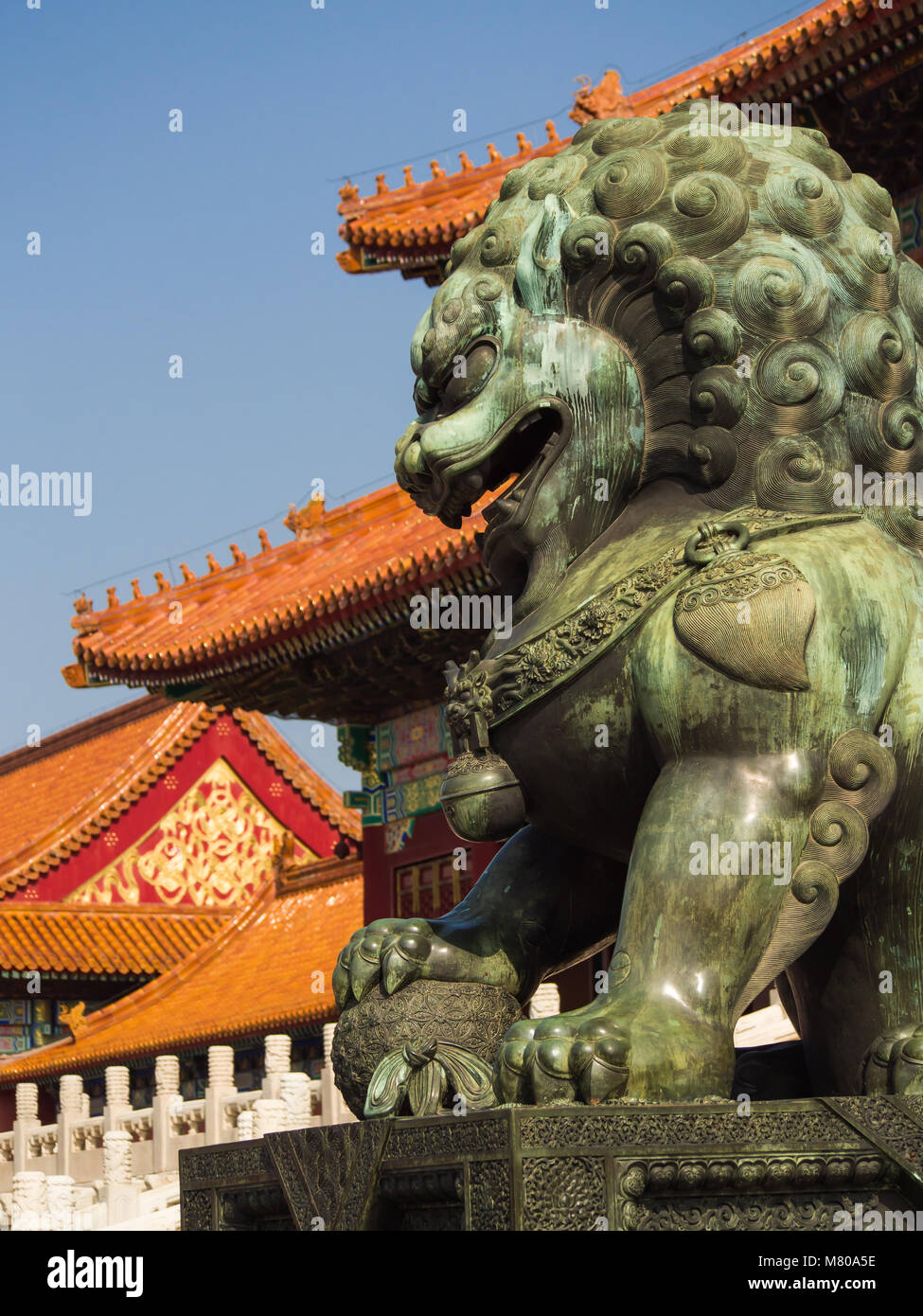 Unusual view fo Forbidden City, Beijing. China Stock Photo - Alamy
