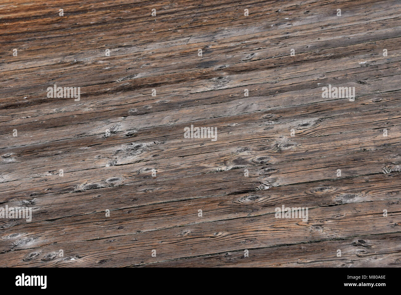Aged worn timber boards from a pier - background texture Stock Photo ...
