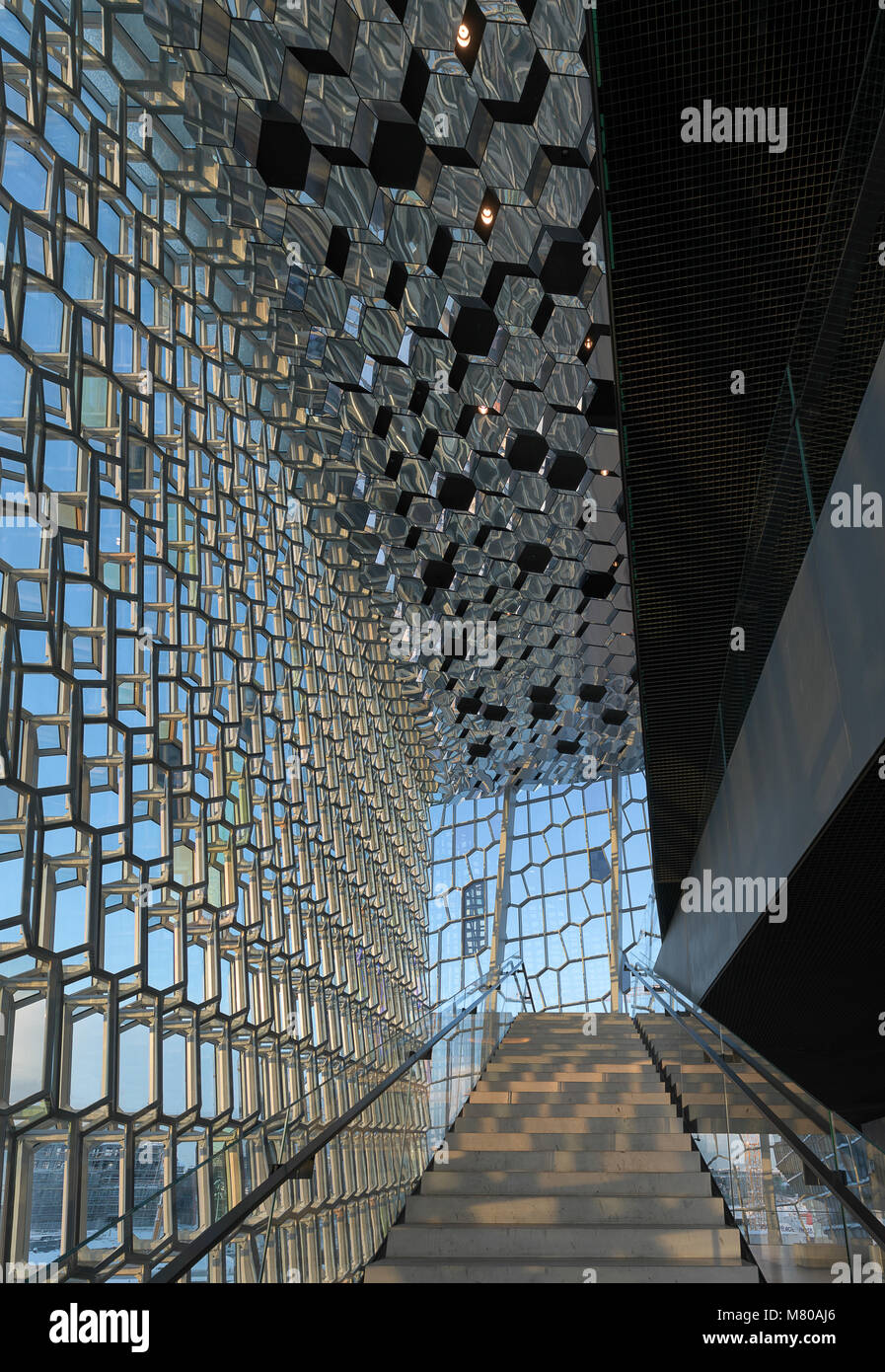 Modern lobby with stairs hi-res stock photography and images - Alamy