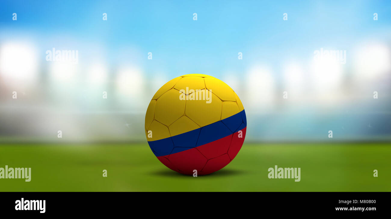 Colombia soccer football ball 3d rendering Stock Photo - Alamy